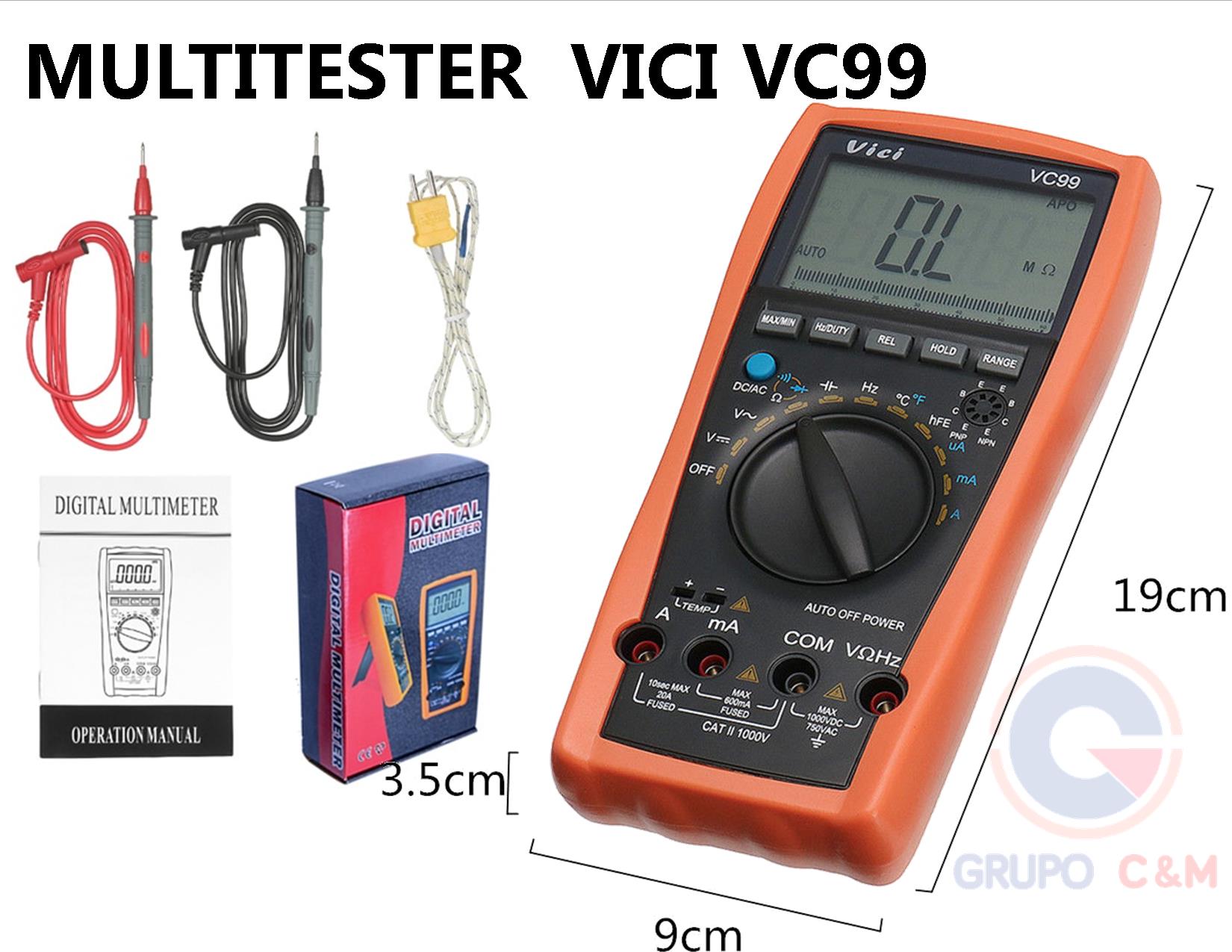 PRECIO S/241.00 MULTIMETRO VC99